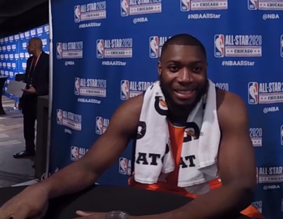 Eric Paschall Interview - NBA Rising Stars | VUZ 360° Teleporter App