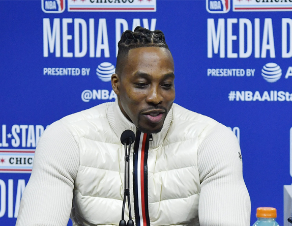 Dwight Howard Interview - Rising Stars Media Day | VUZ 360° Teleporter App