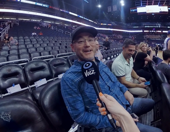 Suns vs Trail Blazers Fan Interview Part 2 | VUZ 360° Teleporter App